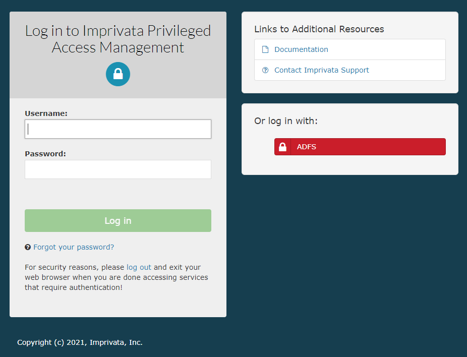 Configuring ADFS Integration