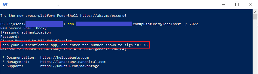 Microsoft Azure AD Authenticator Push and OTP
