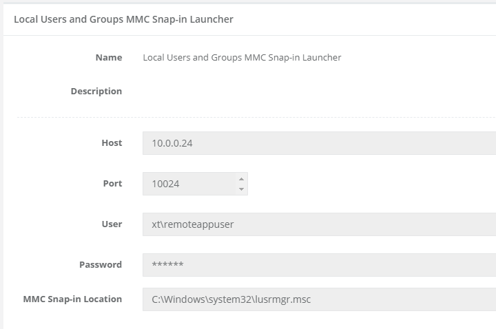 Windows RDS MMC Launcher